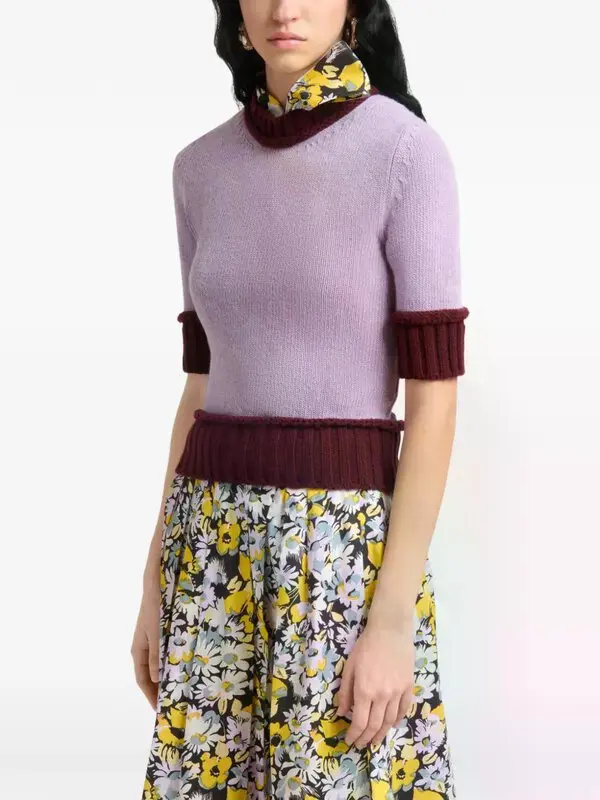 Marni Wool Blend Jumper With Contrast Trims