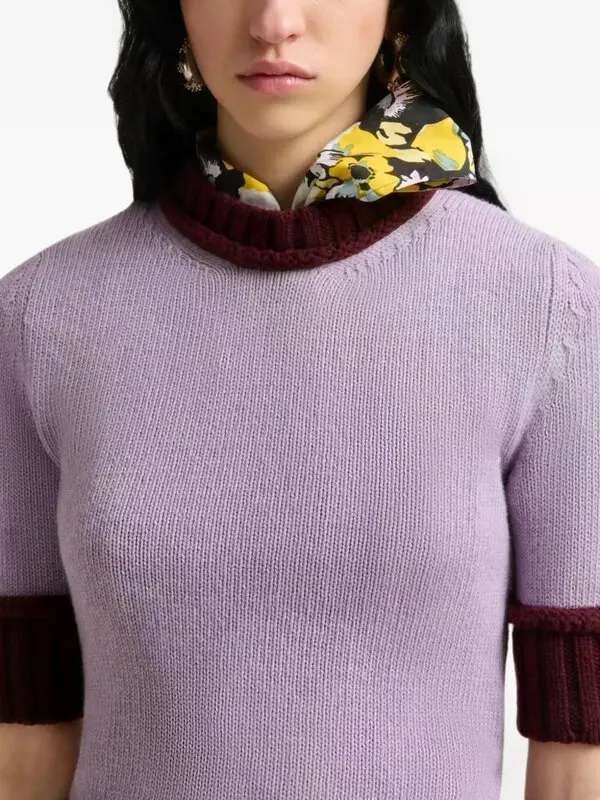 Marni Wool Blend Jumper With Contrast Trims
