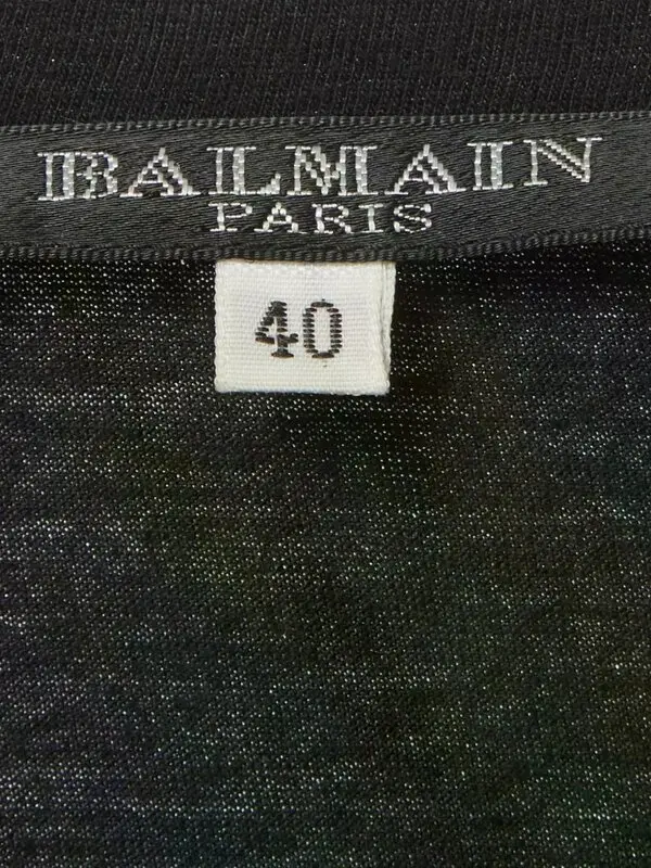Balmain Pearl Embellished Jersey T-shirt