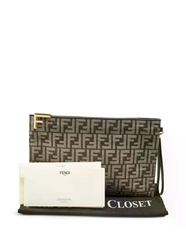 Fendi Zucca Clutch Bag