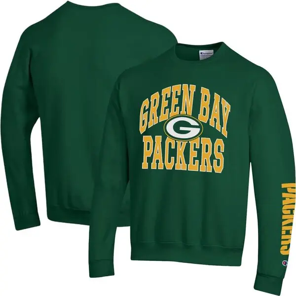 Champion Bay Packers Powerblend Fleece Sweatshirt - Green