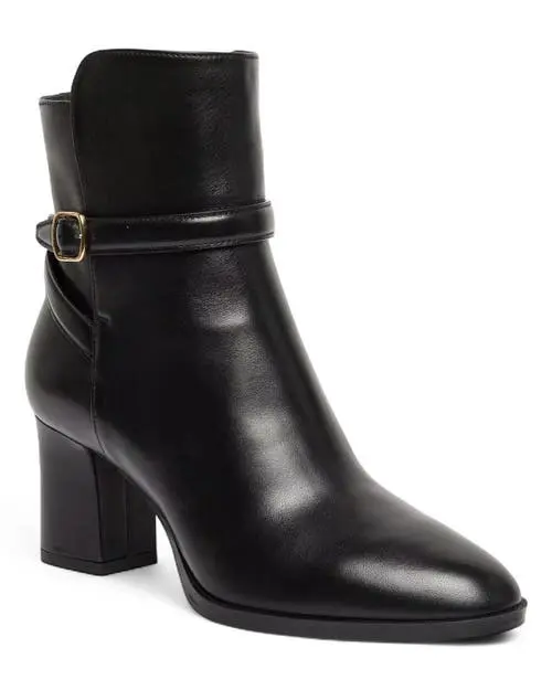 Santoni Leather Mid-heel Ankle Boot