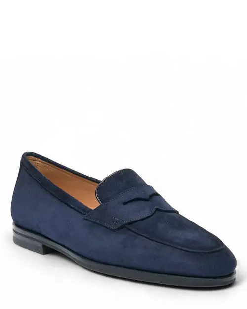 Santoni Suede Carla Loafers