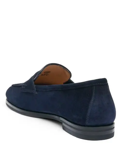 Santoni Suede Carla Loafers