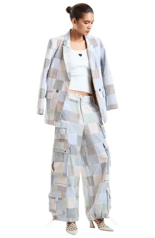 Cynthia Rowley Seersucker Blazer