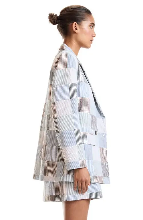 Cynthia Rowley Seersucker Blazer