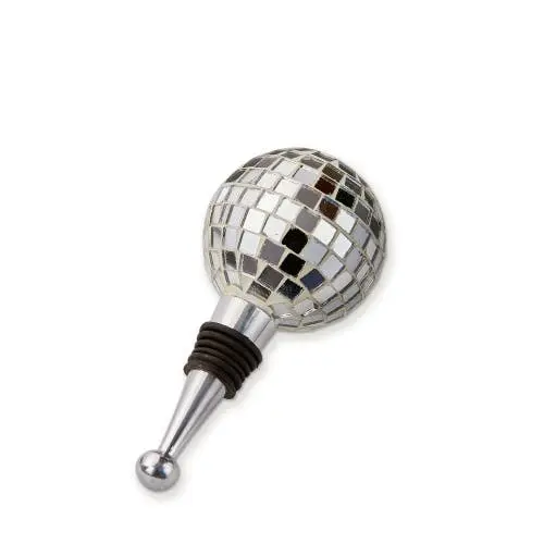 TAG Disco Ball Bottle Stopper Glass Everyday - Silver