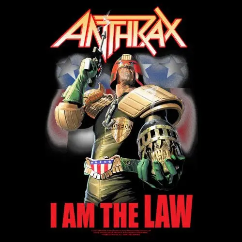 ANTHRAX Dredd I Am The Law Graphic T-shirt