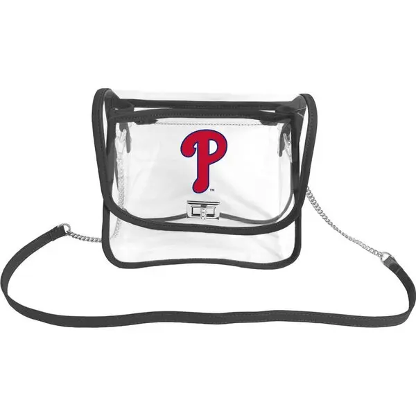 LOGO BRANDS Philadelphia Phillies Sideline Clear Purse