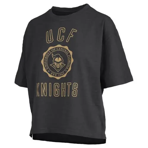 PRESSBOX Ucf Knights Motley Crew Bishop Waist Length Oversized Slub T-shirt - Black