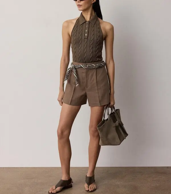 Ralph Lauren Linen Denise Shorts - Beige