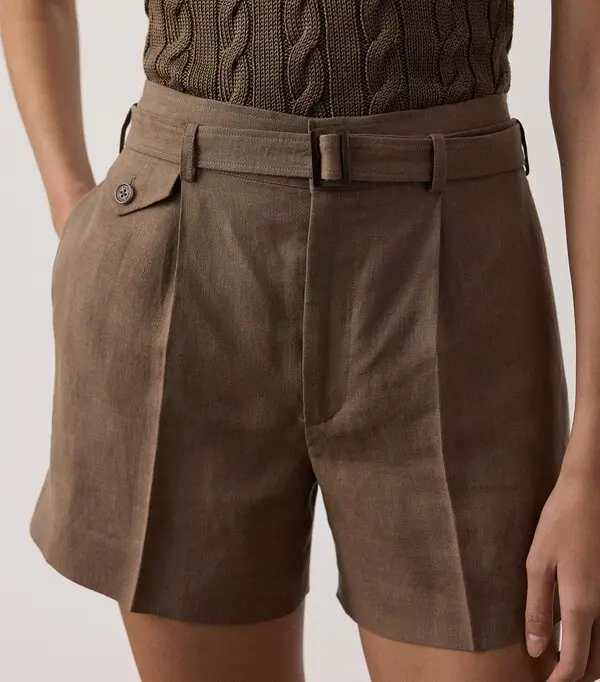 Ralph Lauren Linen Denise Shorts - Beige