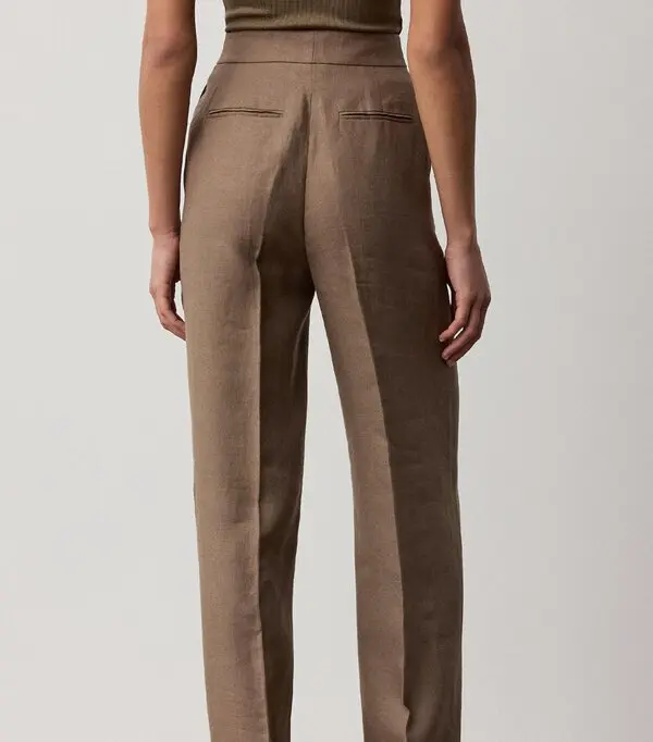 Ralph Lauren Linen Dean Ii Tailored Trousers