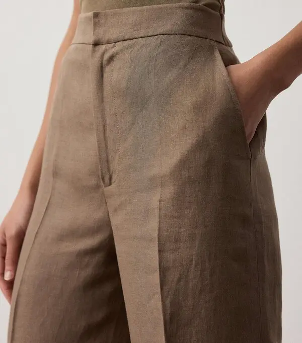 Ralph Lauren Linen Dean Ii Tailored Trousers