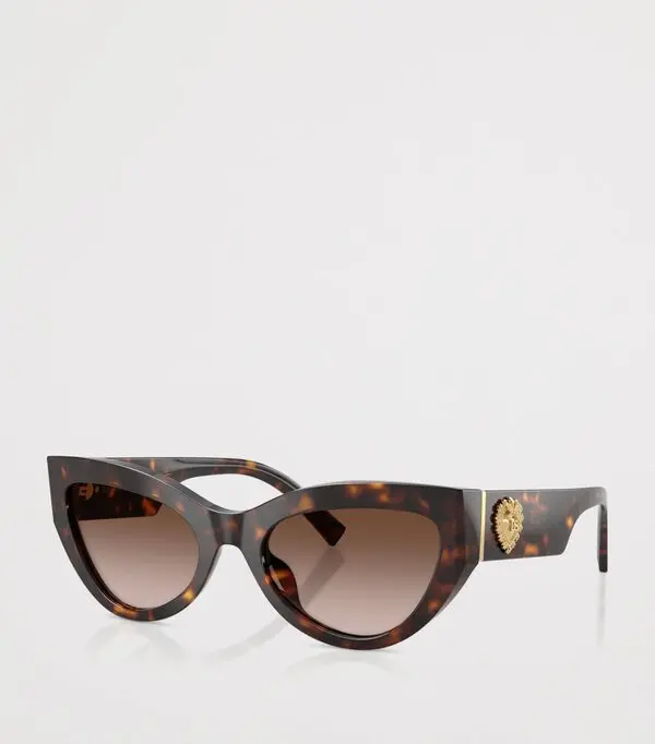Dolce & Gabbana Tortoiseshell Cat-eye Sunglasses - Brown