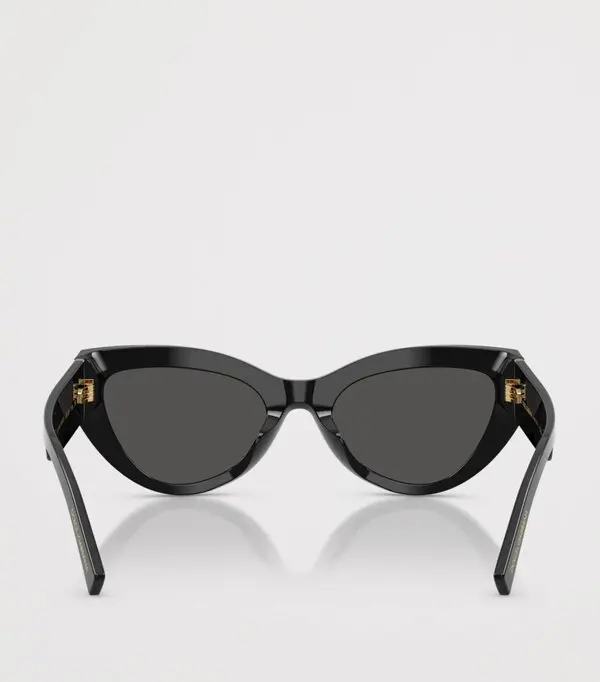 Dolce & Gabbana Cat Eye Sunglasses With Gold Heart Embellishments