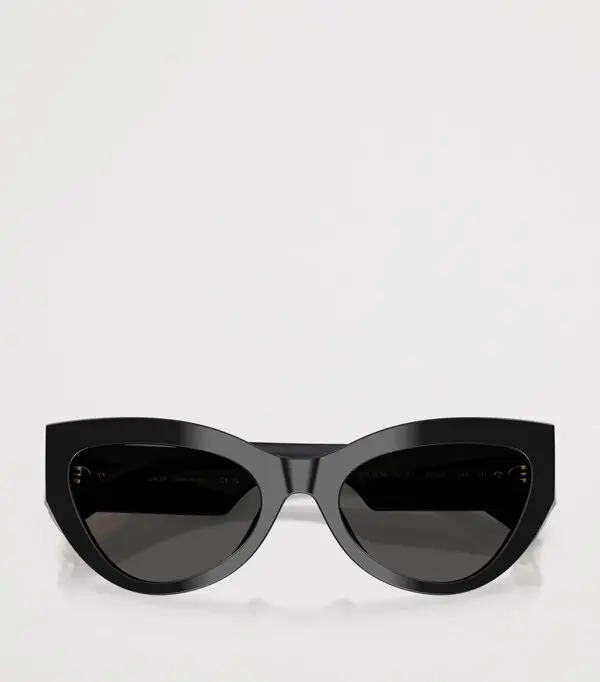 Dolce & Gabbana Cat Eye Sunglasses With Gold Heart Embellishments