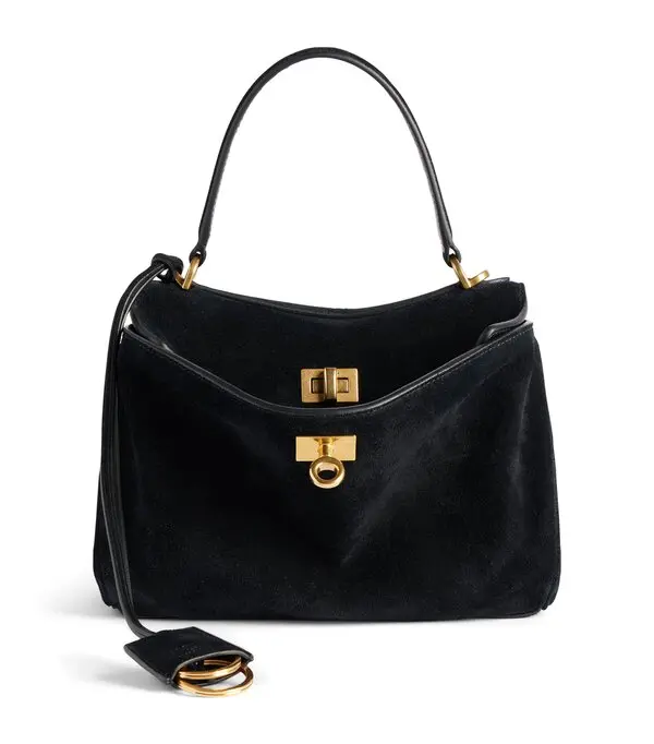 Balenciaga Mini Suede Rodeo Top-handle Bag