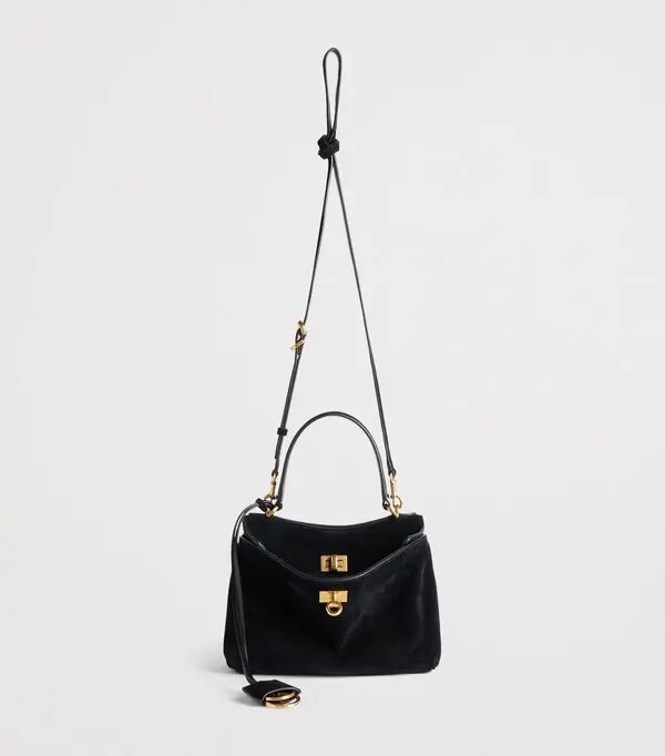 Balenciaga Mini Suede Rodeo Top-handle Bag