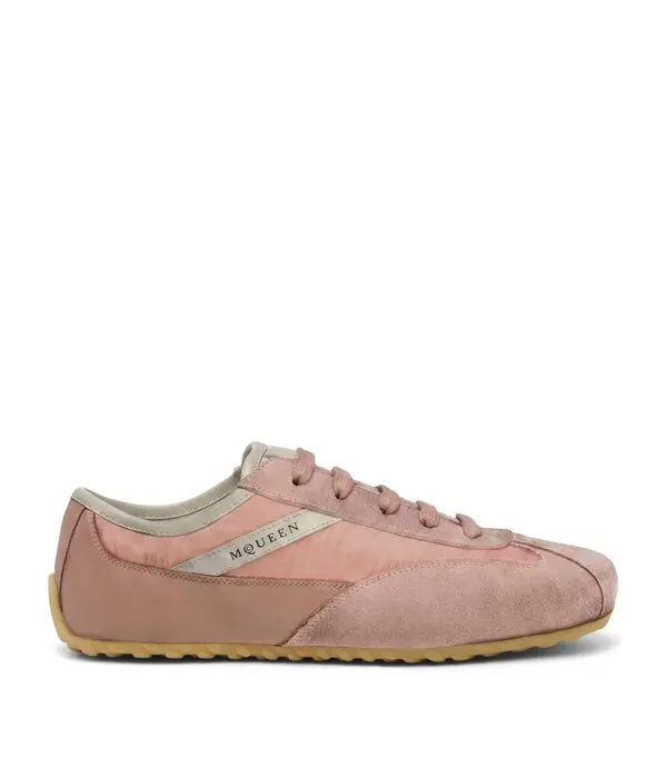 Alexander McQueen Suede Boxe Sneakers - Brown