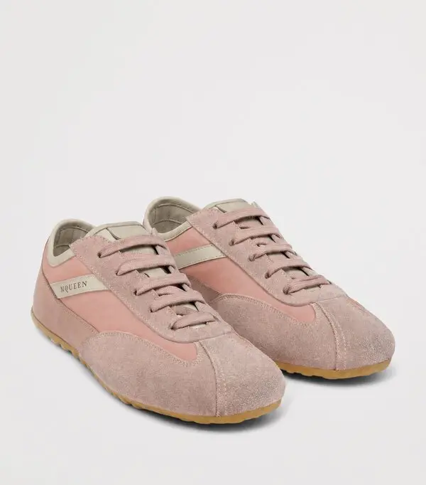 Alexander McQueen Suede Boxe Sneakers - Brown
