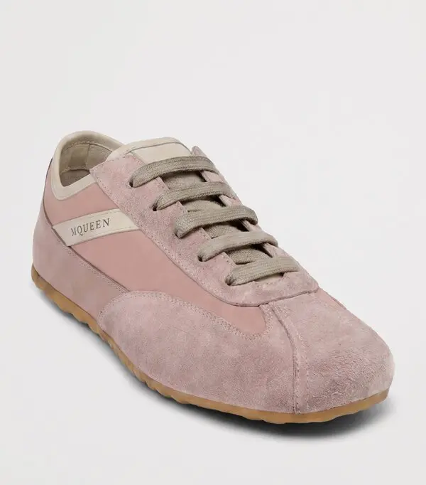 Alexander McQueen Suede Boxe Sneakers - Brown