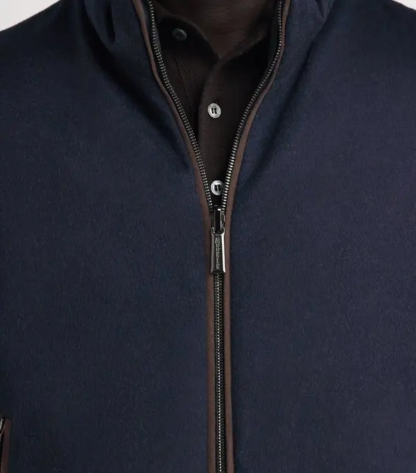 MOORER Virgin Wool-cashmere Reversible Gilet