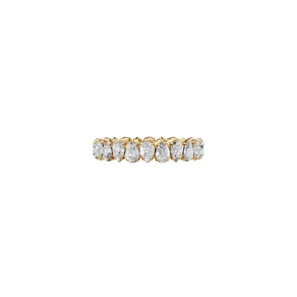 AYA FINE JEWELRY Lucia Pear Cut Diamond Full Eternity Band 1.92 Ctw In 10k Gold - Yellow