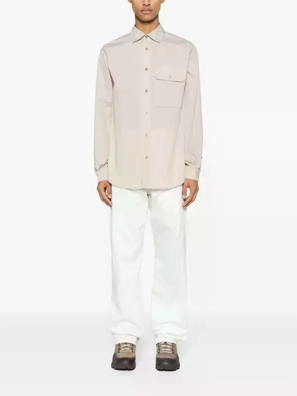 TEN C Classic-collar Poplin Shirt