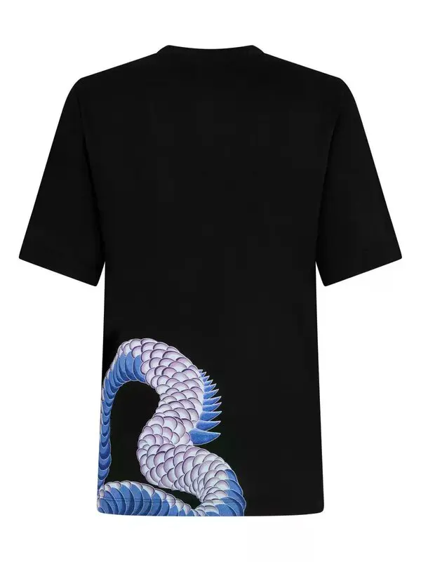 Dsquared2 Dragon Print Cotton T-shirt