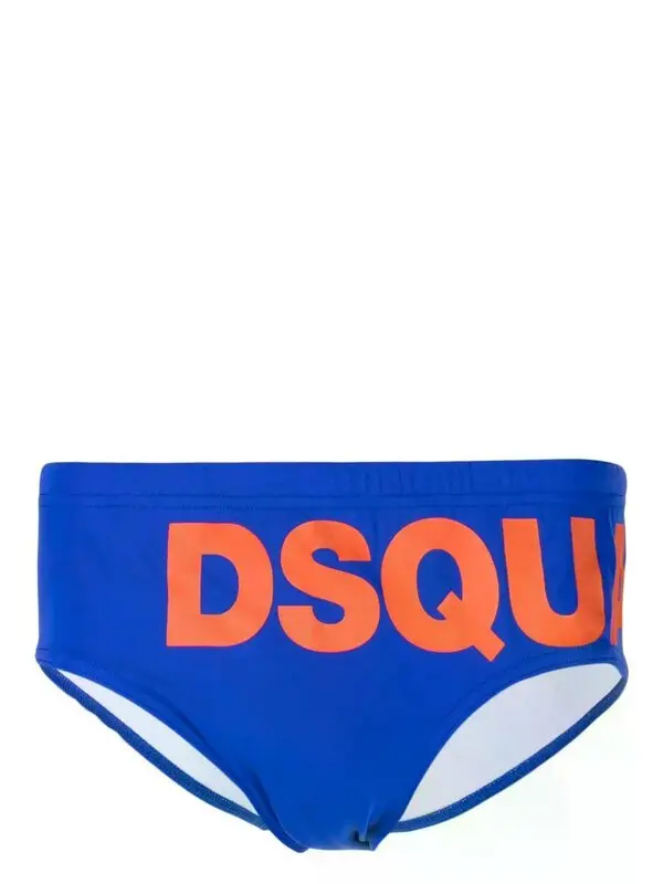 Dsquared2 All-over Logo Print Swimming Trunks - Blue