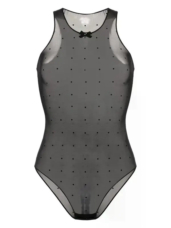Dsquared2 Rhinestone-embellished Mesh Bodysuit