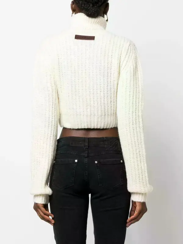 Dsquared2 Wool Blend Cropped Jumper