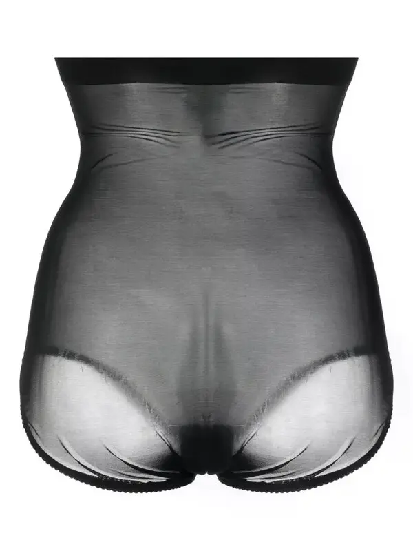 Dsquared2 Slogan-print Sheer Briefs - Black