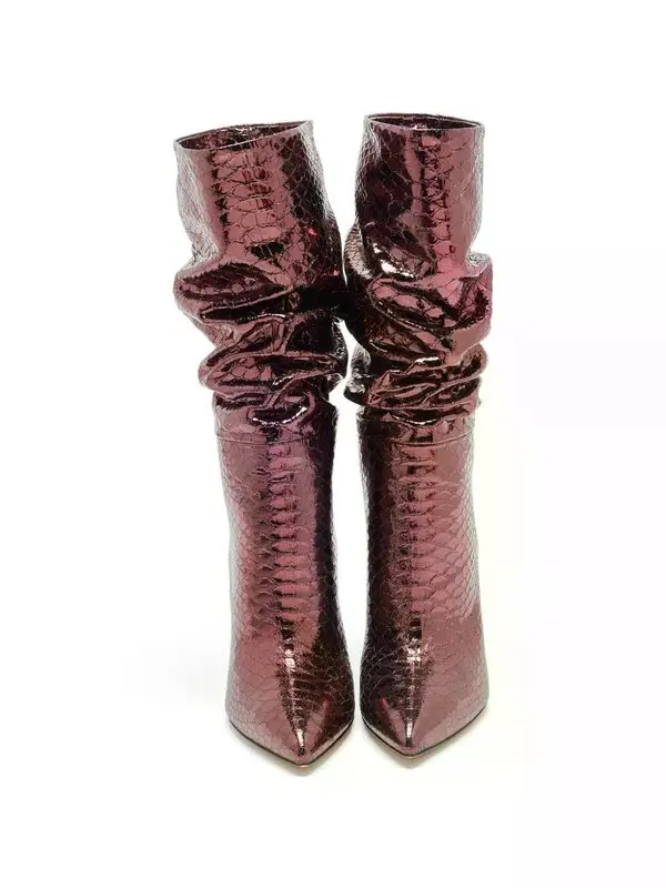 Paris Texas Metallic Pointed-toe Boots