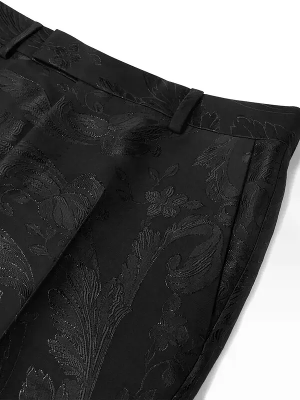 Versace Embossed Floral Trousers