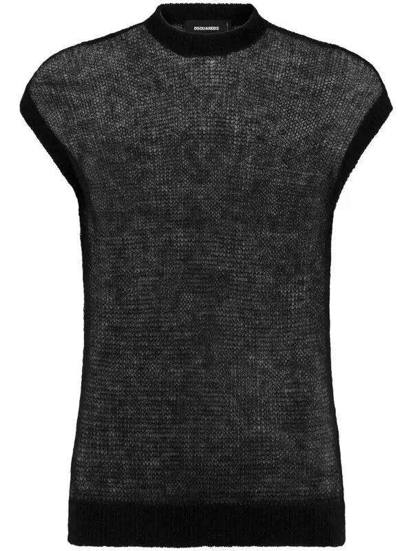 Dsquared2 Mohair-blend Knitted Vest