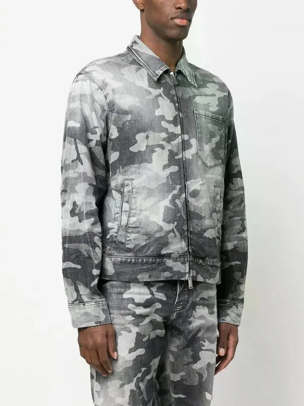 Dsquared2 Camouflage-pattern Denim Jacket