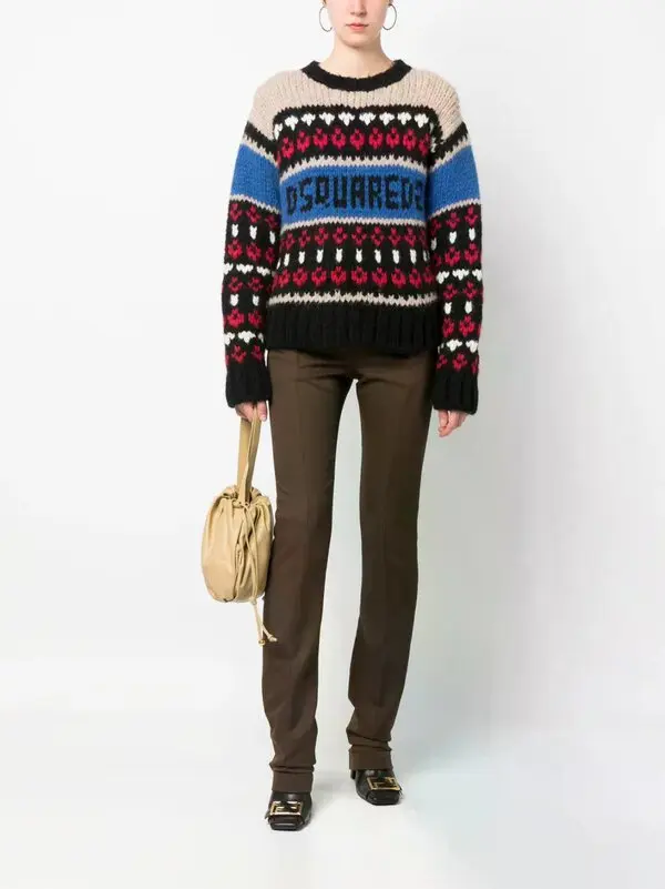Dsquared2 High-waisted Slim-cut Trousers