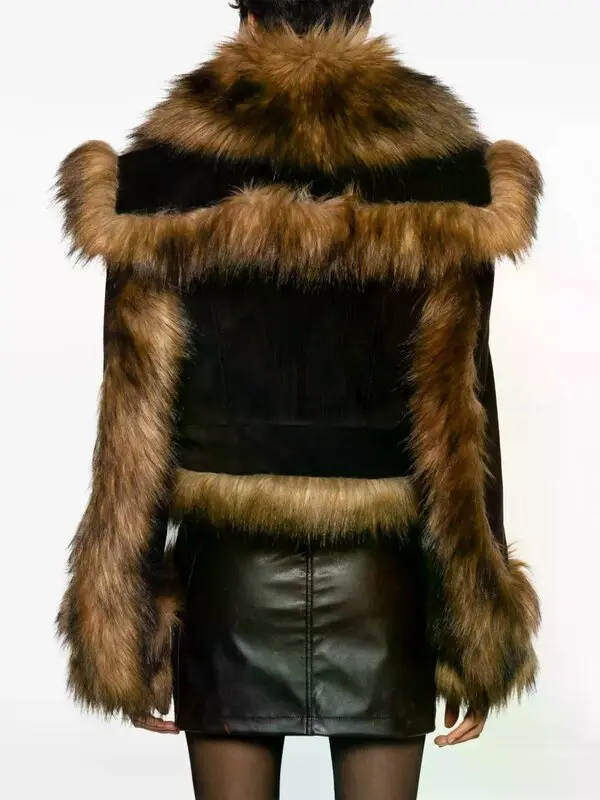 Dsquared2 Faux-fur Trim Corduroy Jacket