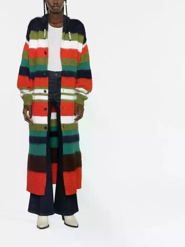 Dsquared2 Striped Knitted Maxi Dress