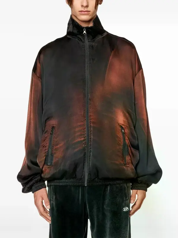 DIESEL® J-smash Faded Zip-up Bomber Jacket