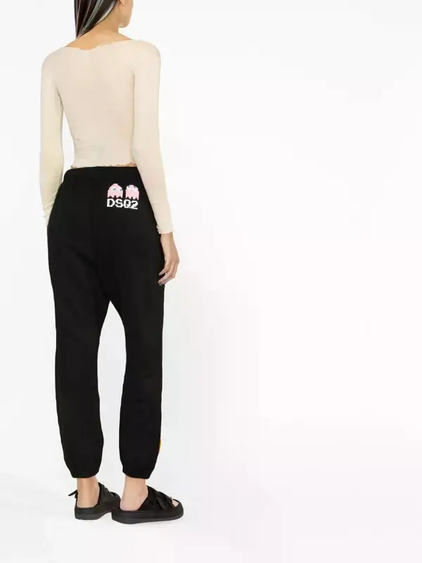Dsquared2 Cotton Logo Print Track Pants