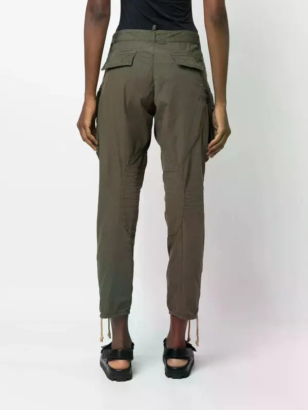 Dsquared2 Stretch-cotton Lace-up Slim-fit Trousers