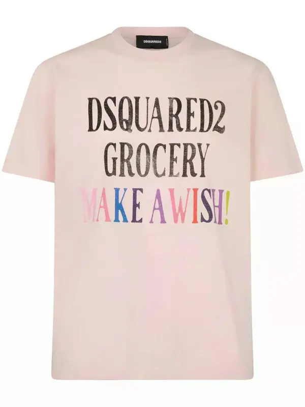 Dsquared2 Logo-print Cotton T-shirt - Pink