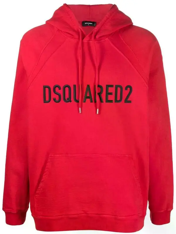 Dsquared2 Raised-logo Drawstring Hoodie
