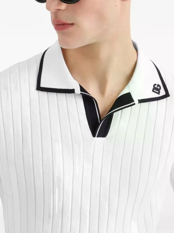 Dolce & Gabbana Cotton Polo Shirt - White