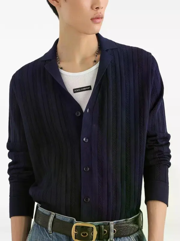 Dolce & Gabbana Openwork Cotton Cardigan