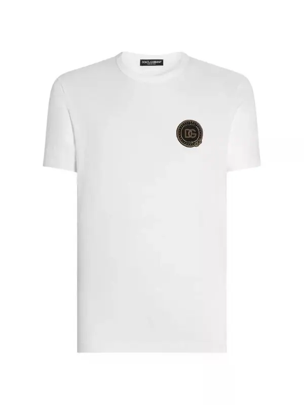 Dolce & Gabbana Cotton T-shirt With Patch - White