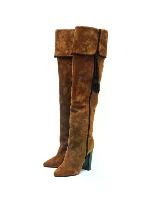 Saint Laurent Meurice Fringe-detail Boots